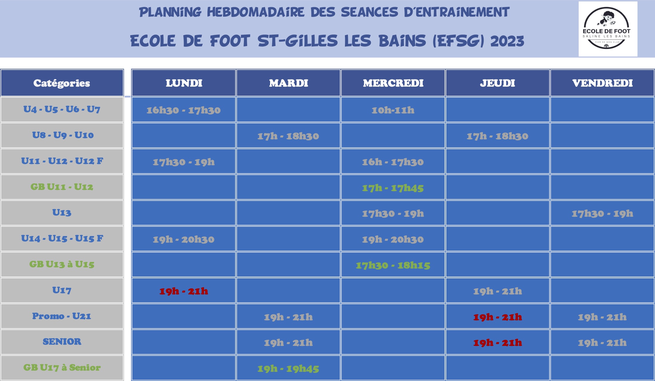 EFSG – Ecole de Foot de Saint Gilles Ile de la Reunion